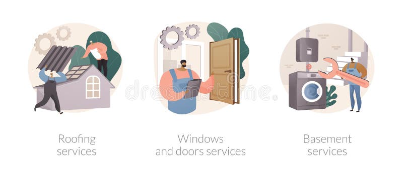 House Maintenance Abstract Concept Vector Illustrations. Stock Vector ...