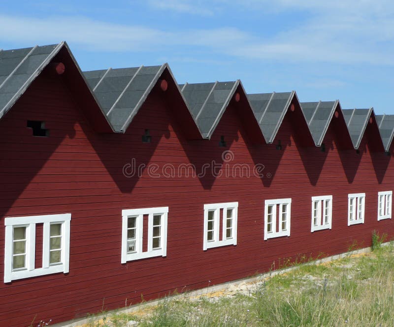 House with many roof tops stock image. Image of barn - 15431647