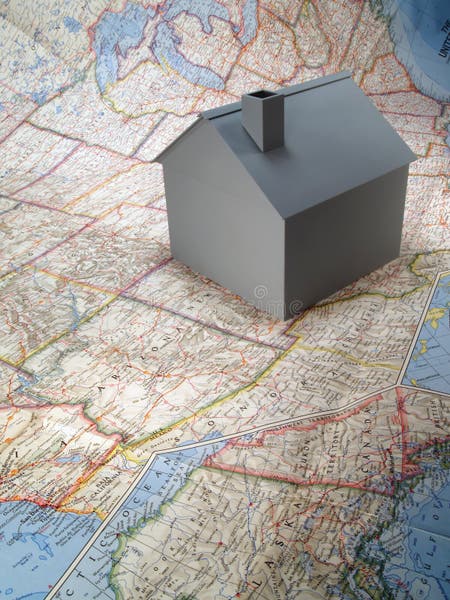 House on Map stock image. Image of finance, home, industry - 9052515
