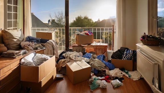 House Mess and Junk Declutter Stock Image - Image of aesthetics ...