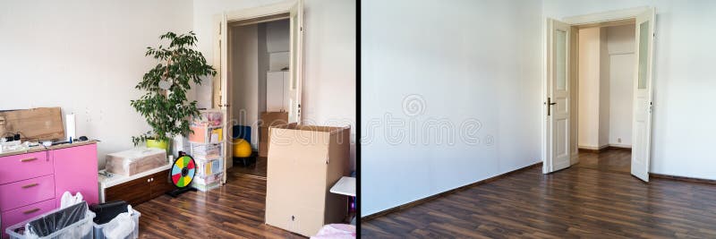 House Mess and Junk Declutter Stock Photo - Image of living ...