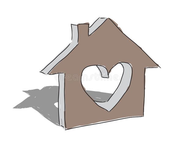 House metaphor stock illustration. Illustration of mortgage - 23392194