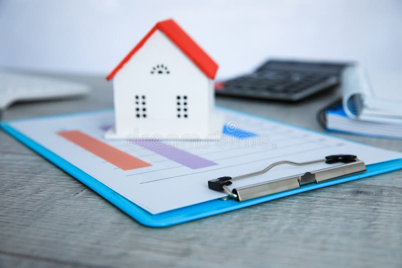 House mode on graph stock photo. Image of design, document - 193990224