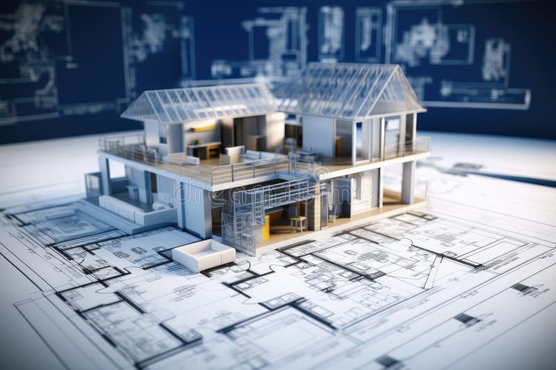 3d building plan stock illustration. Illustration of house - 18537309