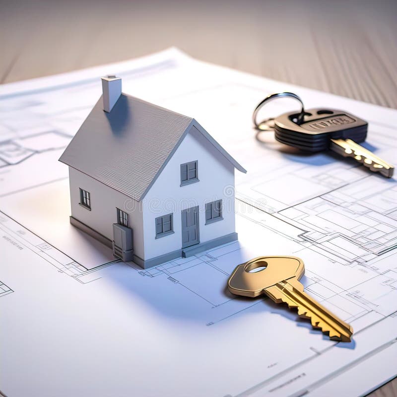 Key House Plan Blueprint 3d Stock Illustrations – 130 Key House Plan ...