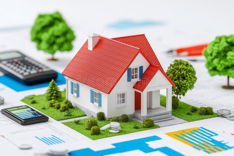 House Model Planning Energy Efficiency Building Insulation Stock Photos ...