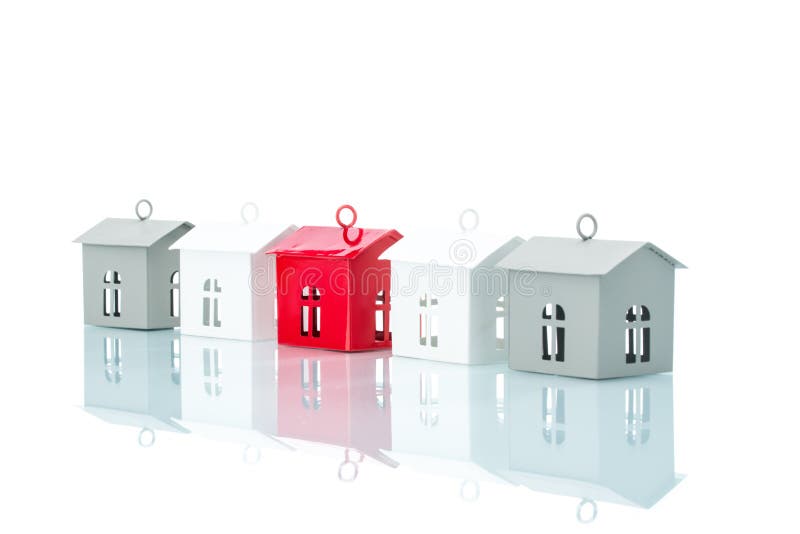House Model in a Row, Home Choice Stock Photo - Image of choice, home ...