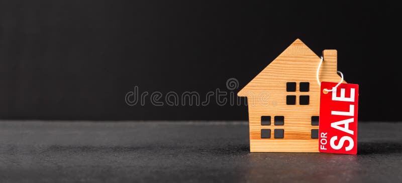 House Model and for Sale Price Tag Stock Photo - Image of value, price ...