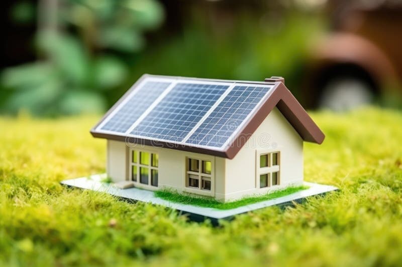 Sustainable House with Solar Panels and Vegetable Garden on the Roof ...