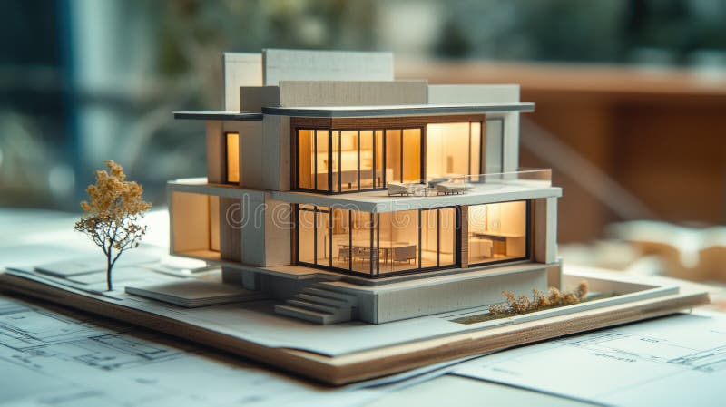 House Model Tabletop stock photo. Image of interior - 379934168