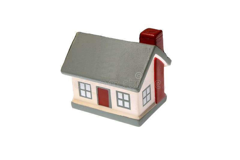 House Model Toy Plastic Isolated Stock Photo - Image of home, model ...