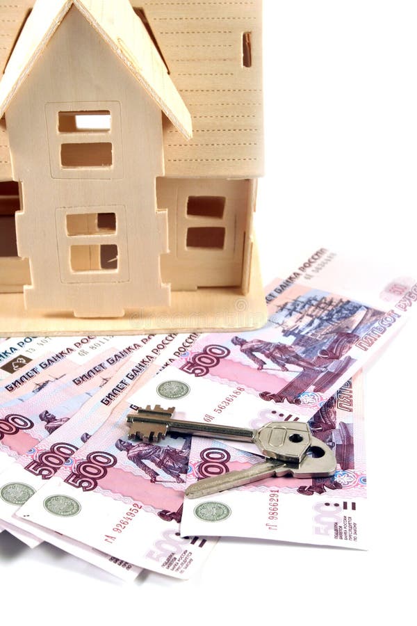 House with Euro Banknotes and House Key Stock Photo - Image of invest ...
