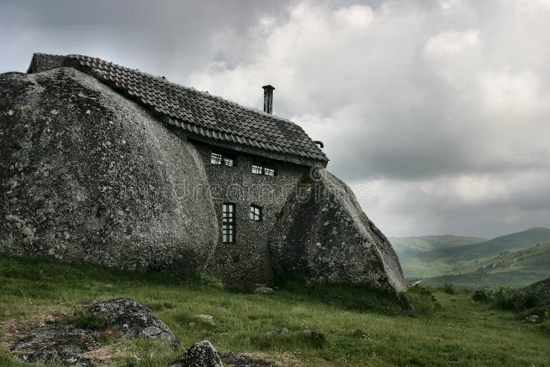 House on the Top of Mountain Stock Image - Image of ruins, building ...