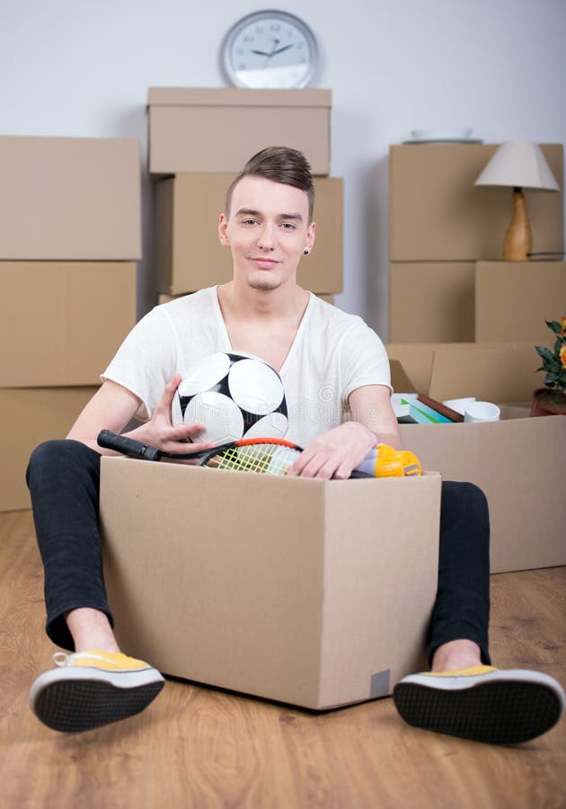 House Moving stock photo. Image of plant, household, carton - 38401058