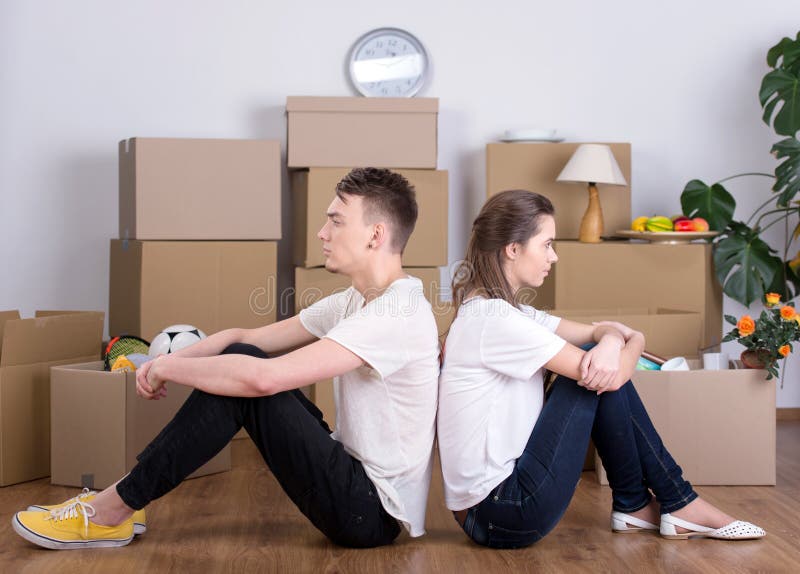 House Moving stock photo. Image of handsome, cardboard - 38401044