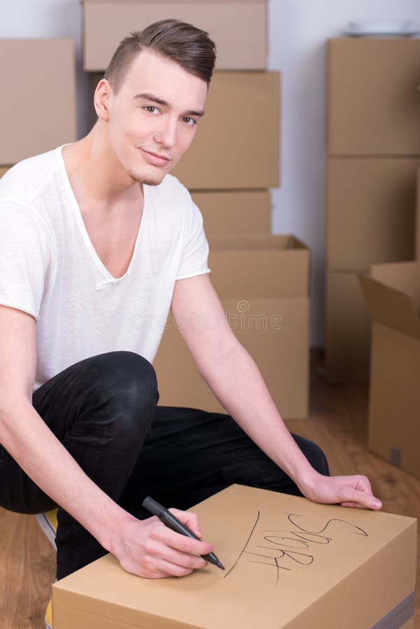 House Moving stock image. Image of carton, plant, holding - 38401285