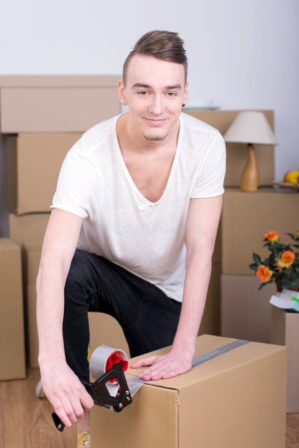 House Moving stock image. Image of portrait, adult, apartment - 38401299