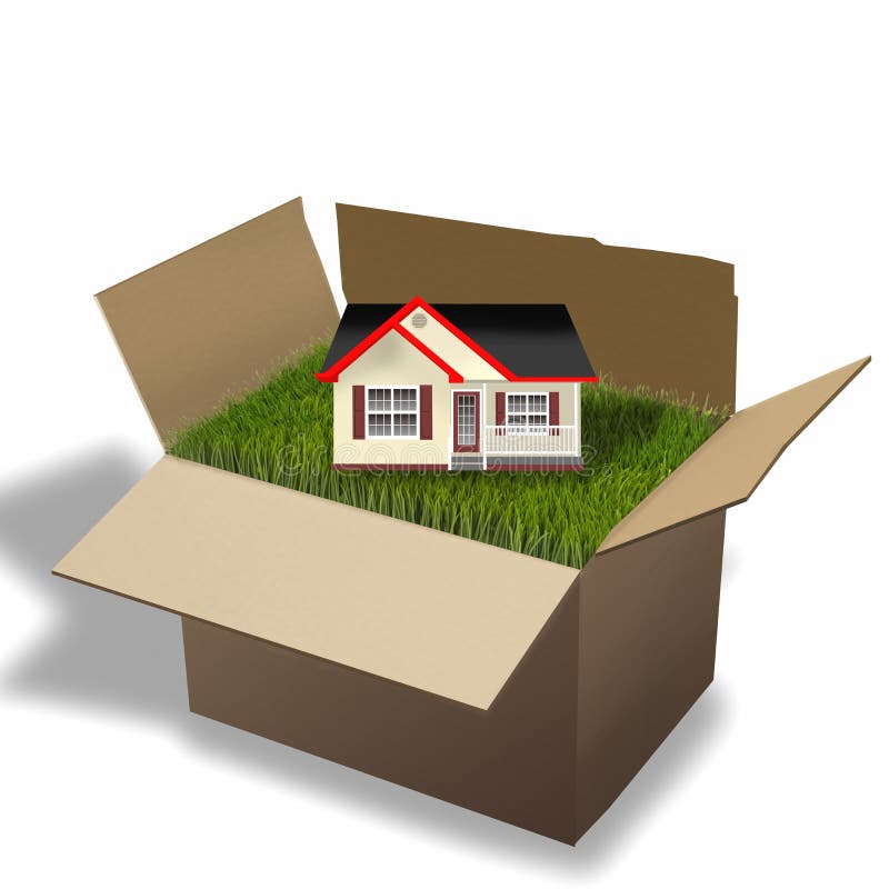 Carton Box House Stock Illustrations – 4,354 Carton Box House Stock ...