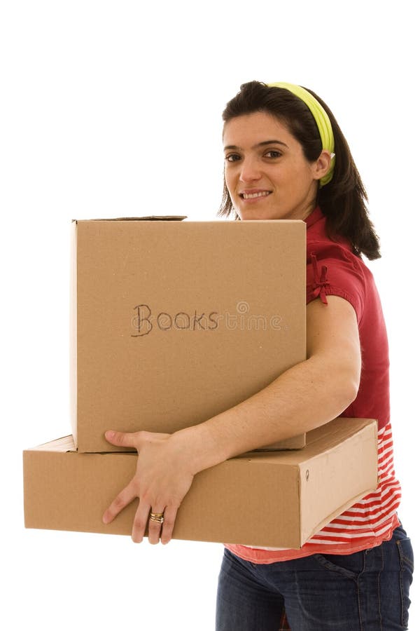 Packages for house moving stock photo. Image of cute, moving - 8368696