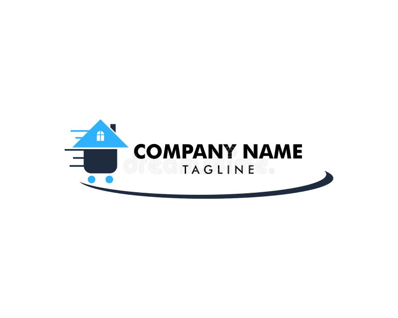House Moving Logo Design Template Stock Vector - Illustration of ...