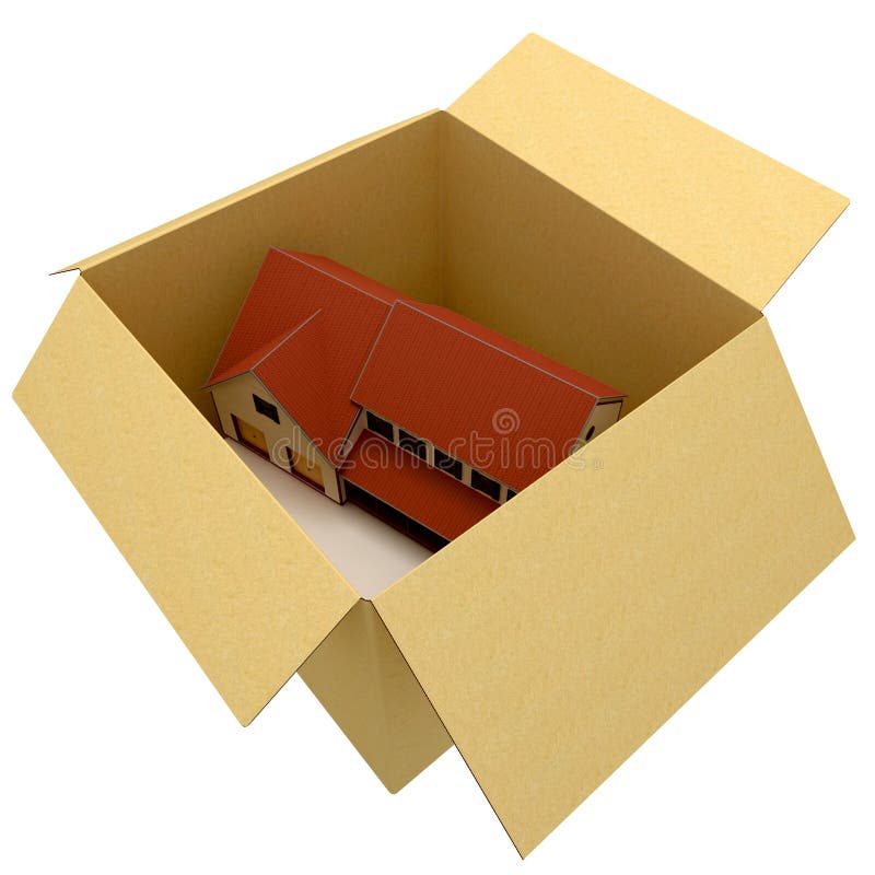 House moving stock image. Image of delivery, packing - 30890573