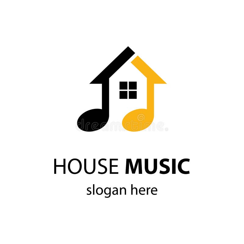 House music logo images stock vector. Illustration of vector - 198852453