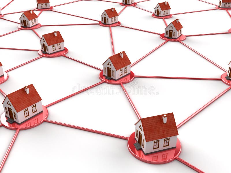 House Network stock illustration. Illustration of communications - 33644101