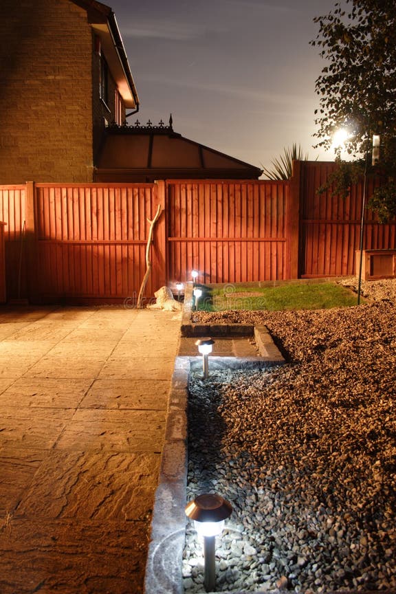 House at night stock photo. Image of moon, building, lawn - 3298268