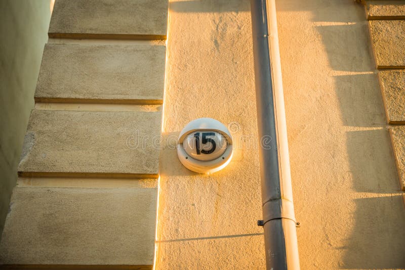 House Number on the Building. Stock Photo - Image of security, metal ...