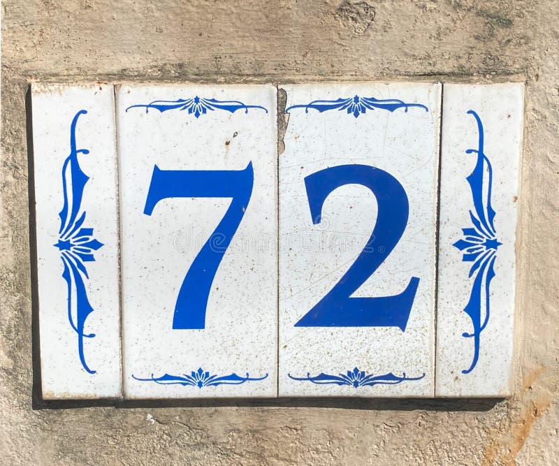The 72 house number stock photo. Image of eight, home - 286647722
