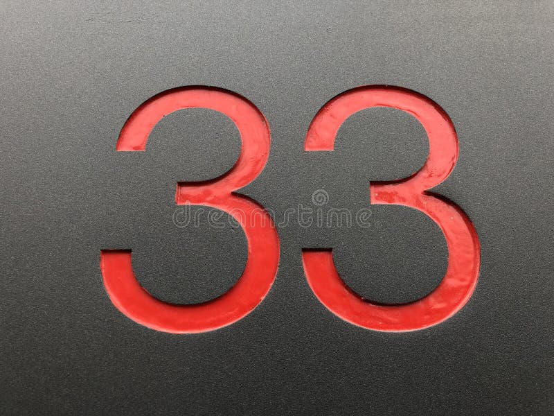 House number 33 stock photo. Image of year, cancale - 190862126