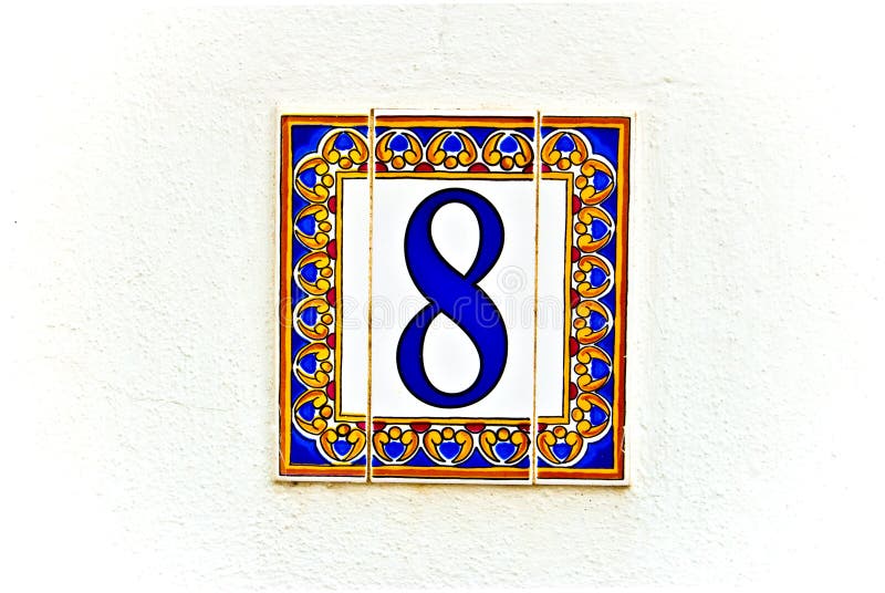House number stock image. Image of white, number, urban - 1122463