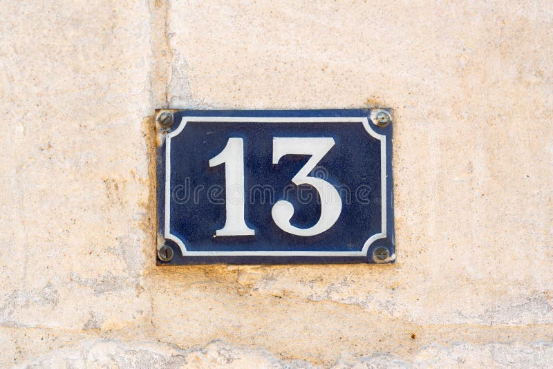House Number 13 stock photo. Image of rectangle, house - 159732398