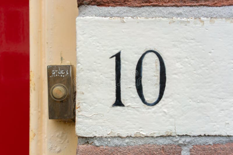 House number 10 sign stock image. Image of location, symbol - 77130899