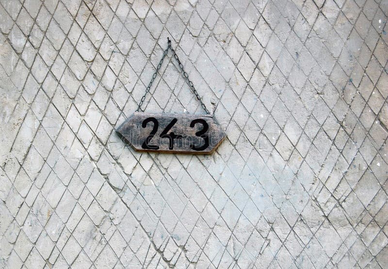 Number hanging on board stock photo. Image of abstract - 46905156