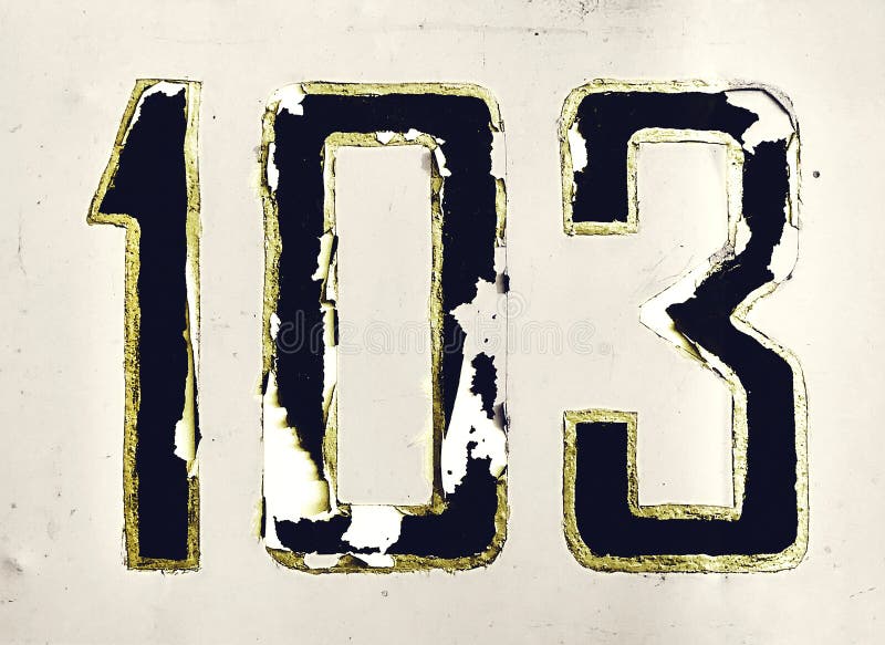 No 103 stock photo. Image of outdoors, isolated, number - 175709936