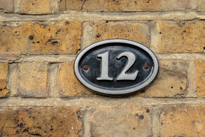 House number 12 stock image. Image of outside, number - 207366537
