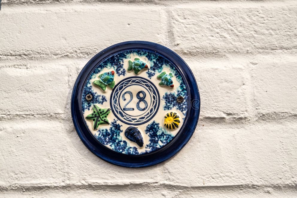 House number 28 stock photo. Image of eight, symbol, plaque - 78509564