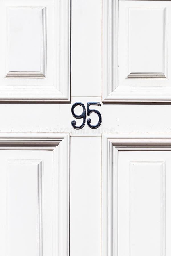 House number 95 stock image. Image of street, address - 199038063