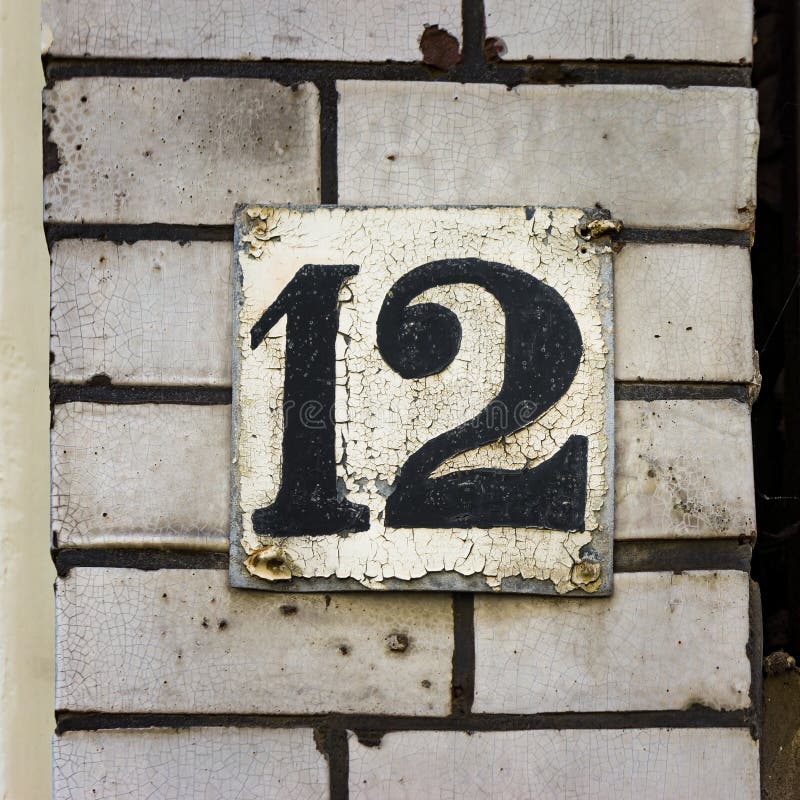 House number twelve 12 stock image. Image of twelve - 116345791