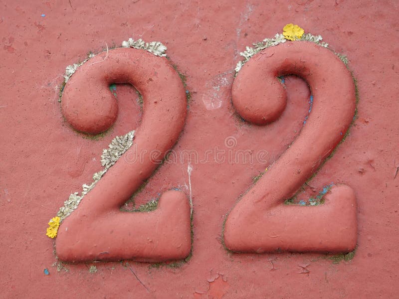 House number twenty two stock photo. Image of decoration - 148996354