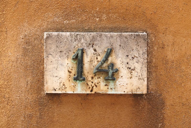 House number on wall stock image. Image of urban, sign - 90361697