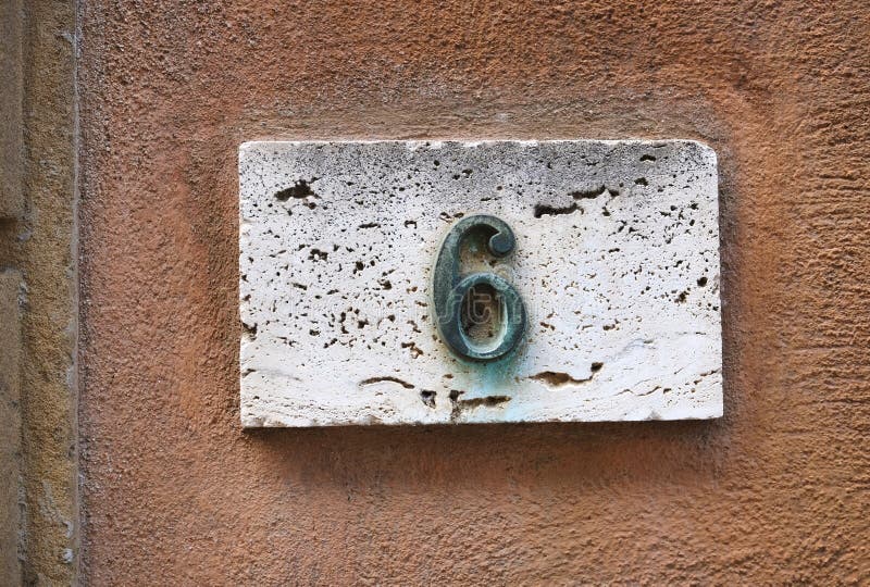 House number on wall stock photo. Image of architectural - 90361780