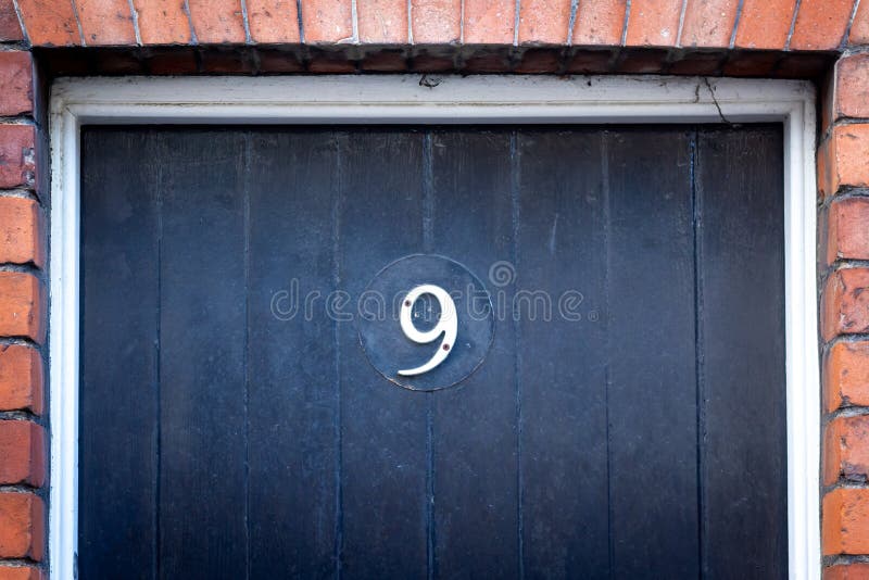House number 9 stock photo. Image of britain, nine, numbers - 210015414