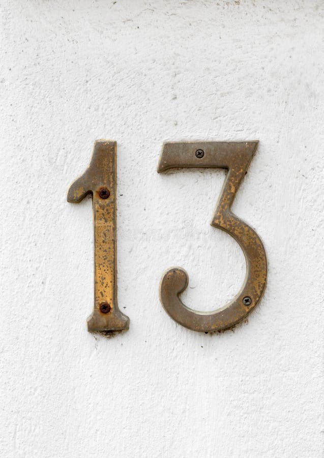 House number 13 stock photo. Image of address, number - 291566932