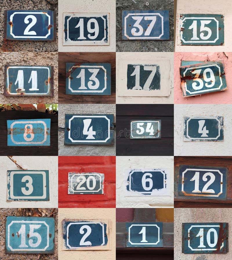 House numbers stock photo. Image of street, area, building - 18832824