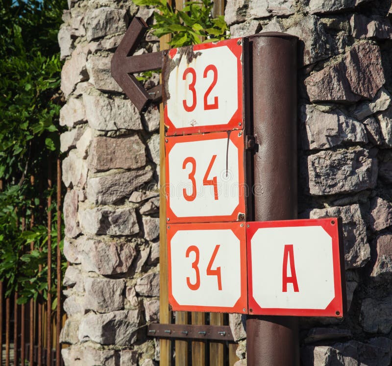 House numbers stock photo. Image of colors, city, outdoors - 51954838