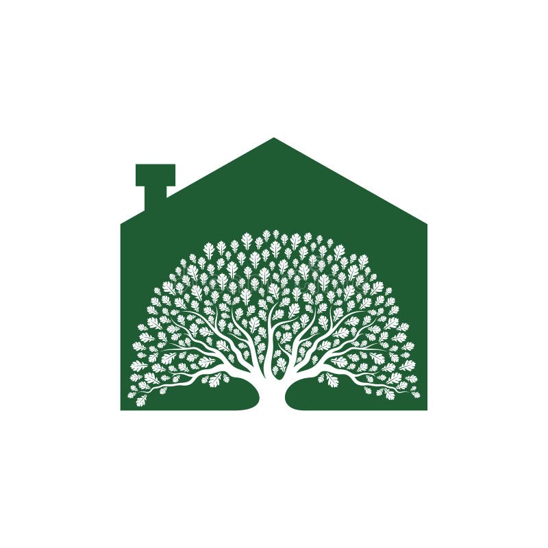 Tree House Logo Design Template. Creative House Tree Logo Vector ...