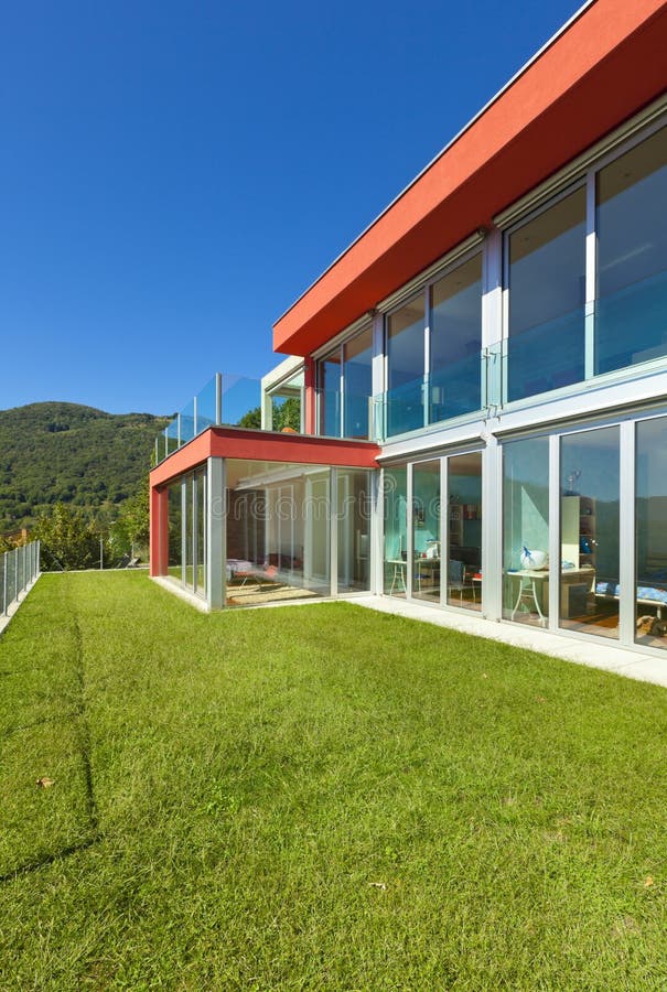 House, outdoor view stock photo. Image of stylish, sunny - 26974276