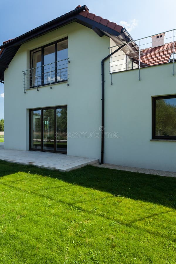 House from the outside stock image. Image of grass, beautiful - 43242097